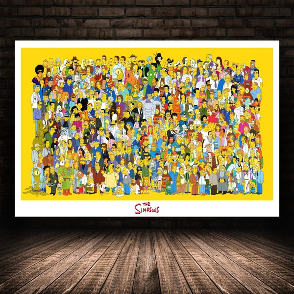 Simpsons Art - Etsy