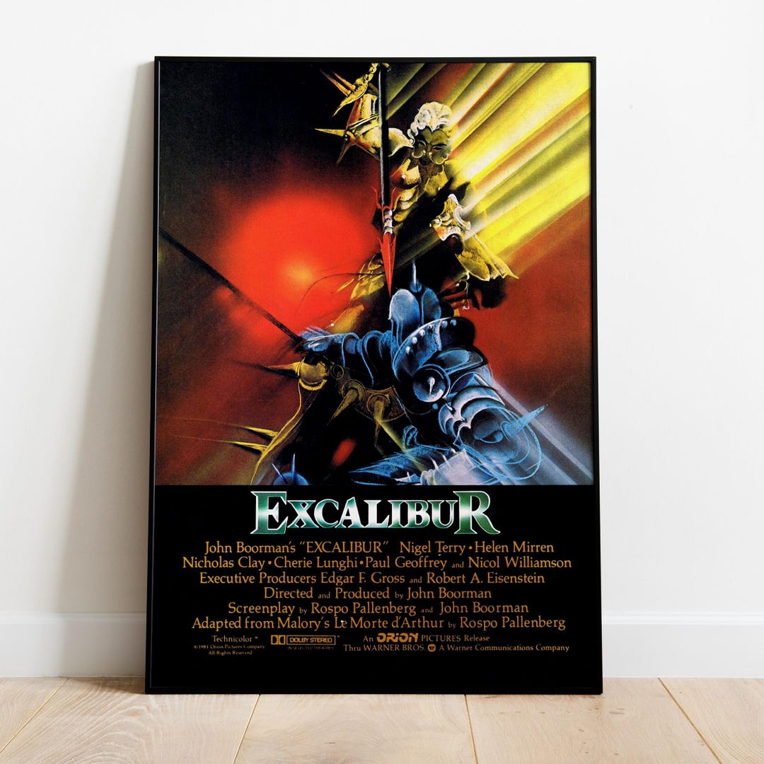 Excalibur Poster, Movie Print, Wall Art, Gift for Film Fans - Etsy