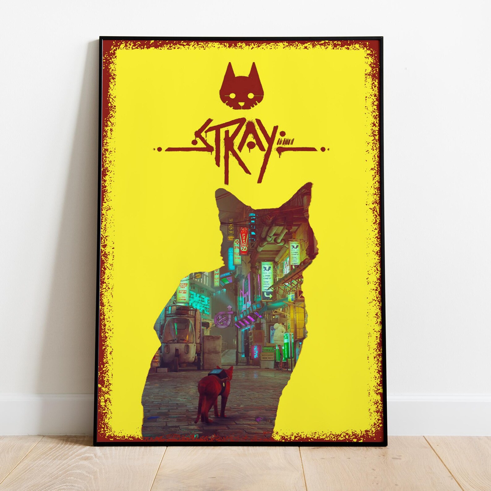 Stray Poster, Game Print, Wall Art, Gift for Gamers - Etsy