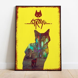 Stray Poster, Game Print, Wall Art, Gift for Gamers - Etsy