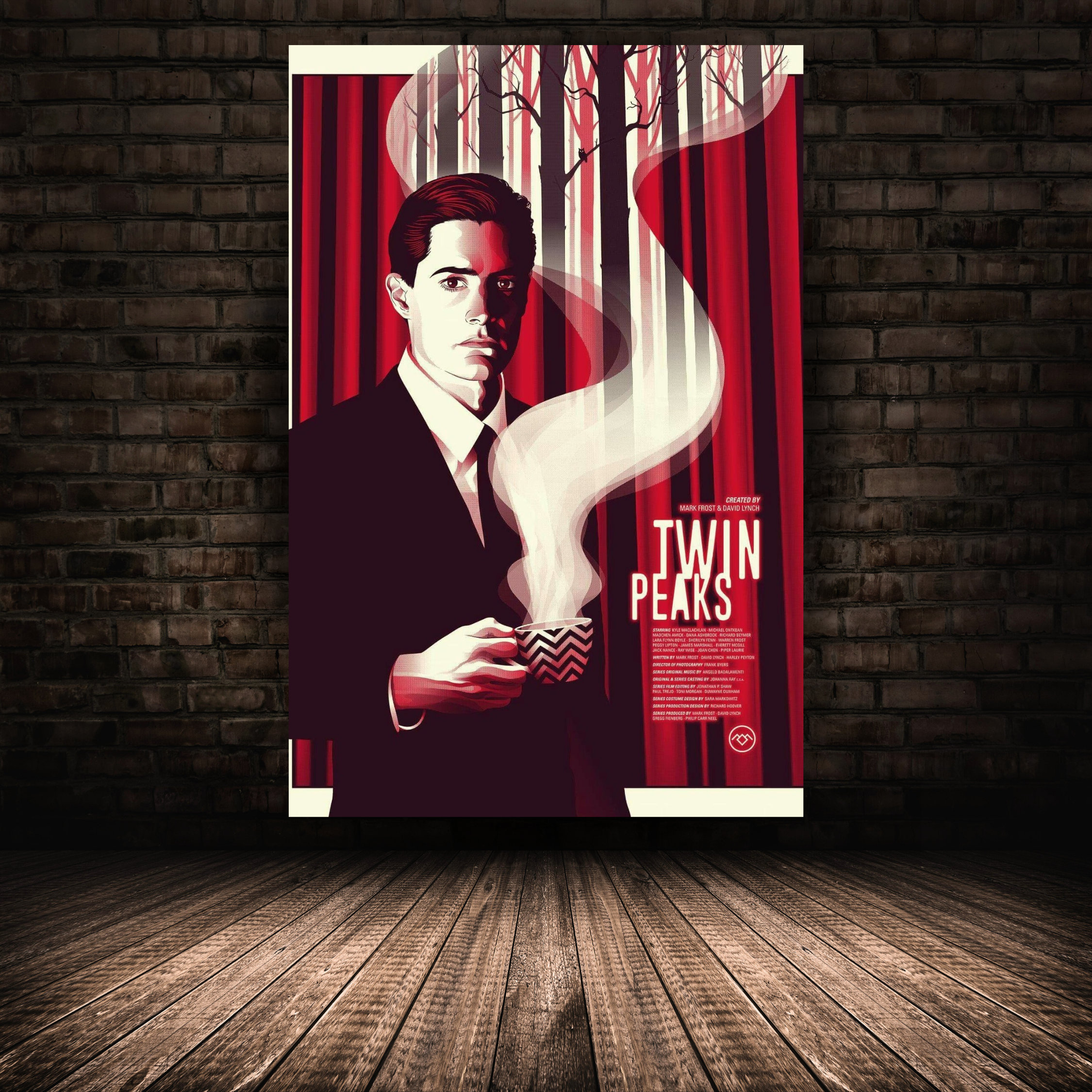 Twin Peaks Movie Poster Dale Cooper Wall Art Streched - Etsy