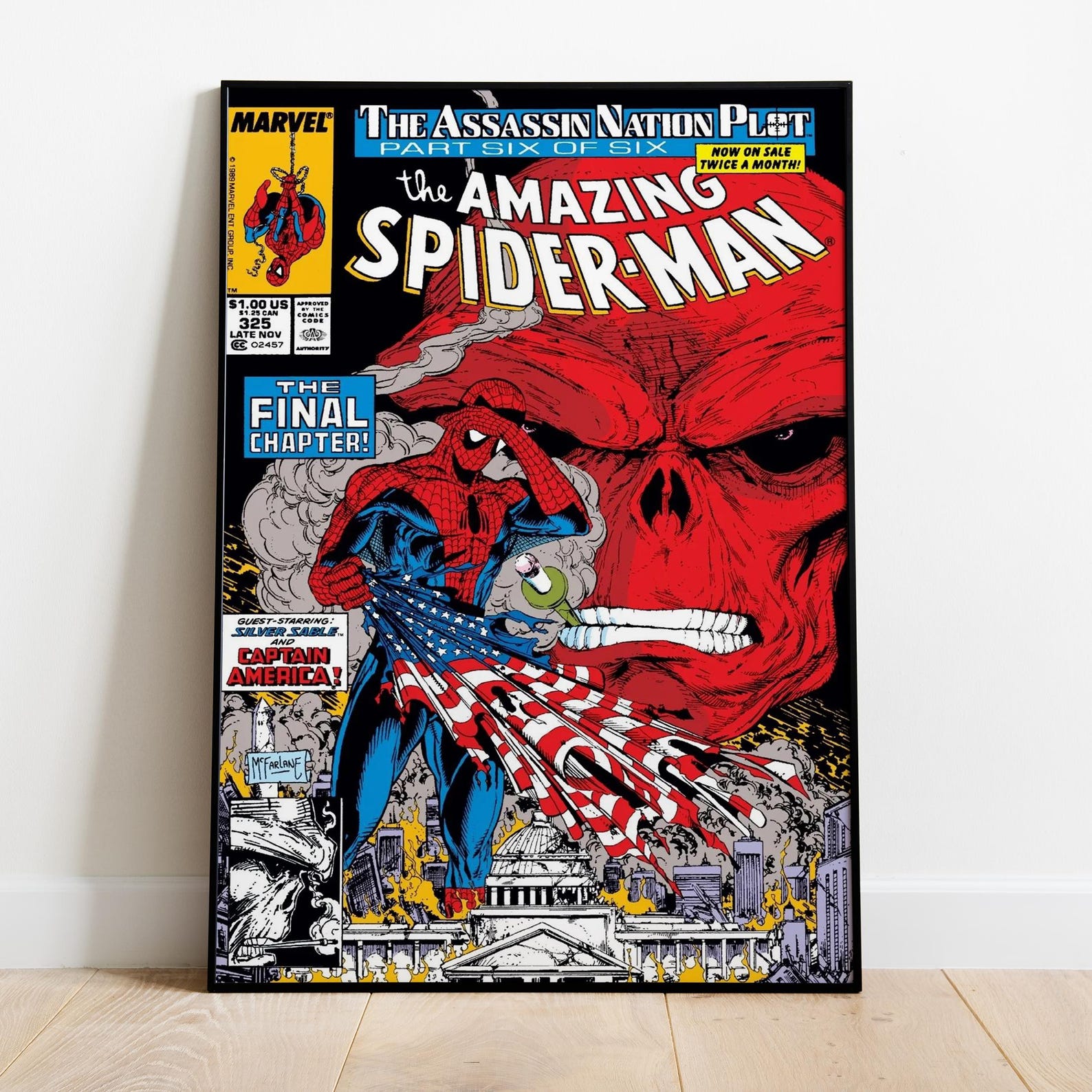 Spider Man Comic Book Covers Poster, Comics Print, Wall Art, Gift for ...