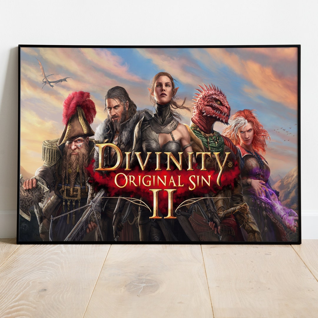 Divinity Original Sin 2 Poster, Game Print, Wall Art, Gift for Gamers ...