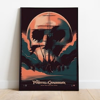 Pirate Skeleton Helmsman - Fine Art Print on Glossy Poster Paper A3 ...
