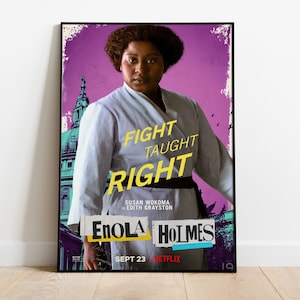 Enola Holmes Poster, Movie Print, Wall Art, Gift for Film Fans - Etsy