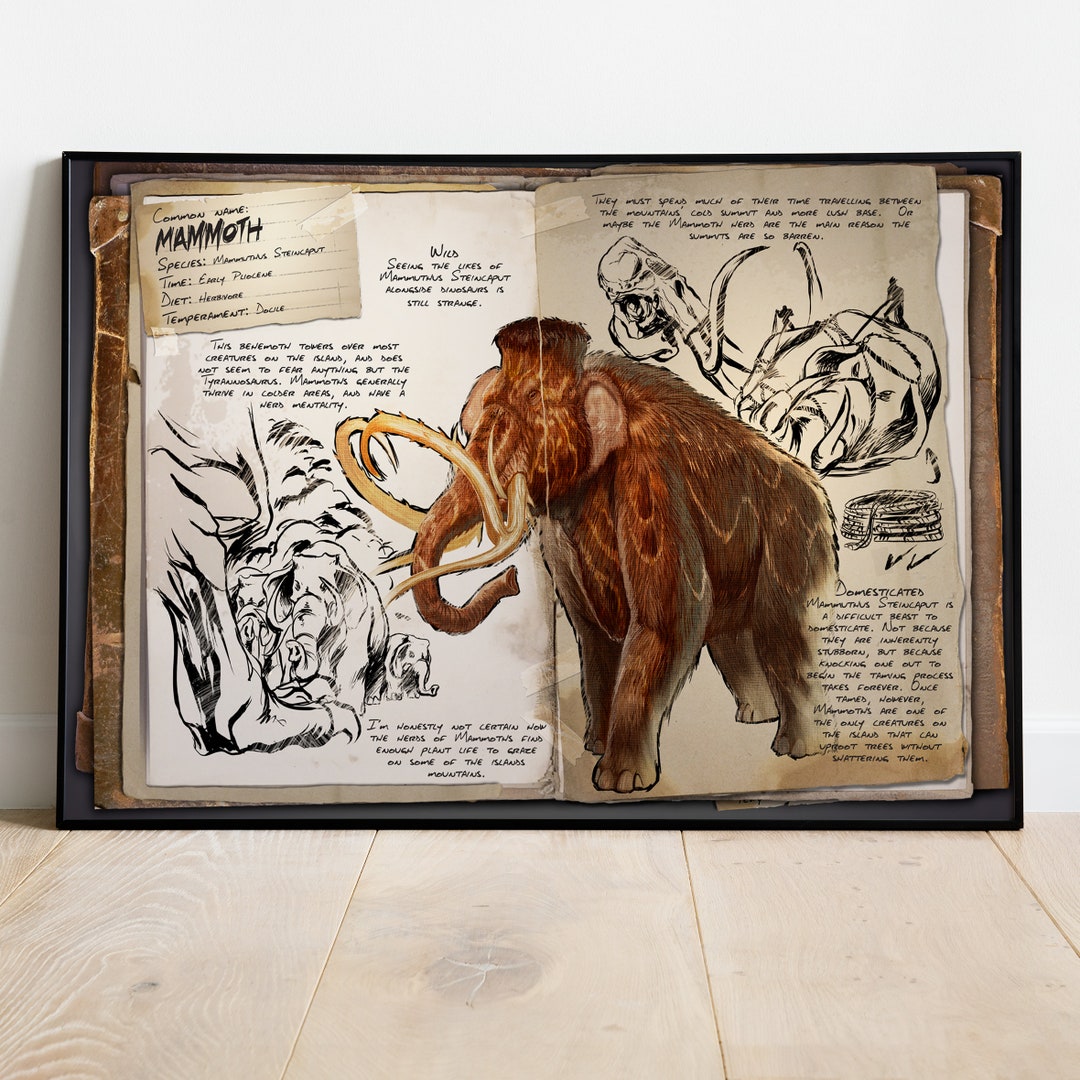 Ark Survival Dossiers Poster, Game Print, Wall Art, Gift for Gamers #4 ...