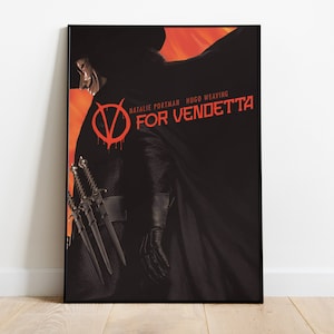 V for Vendetta Poster, Movie Print, Wall Art, Gift for Film Fans #2 - Etsy