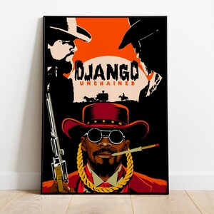Django Unchained Poster, Movie Print, Wall Art, Gift for Film Fans - Etsy