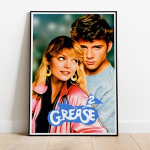 Grease Poster, Movie Print, Wall Art, Gift for Film Fans - Etsy