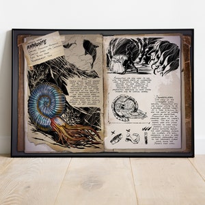 Ark Survival Dossiers Poster, Game Print, Wall Art, Gift for Gamers - Etsy