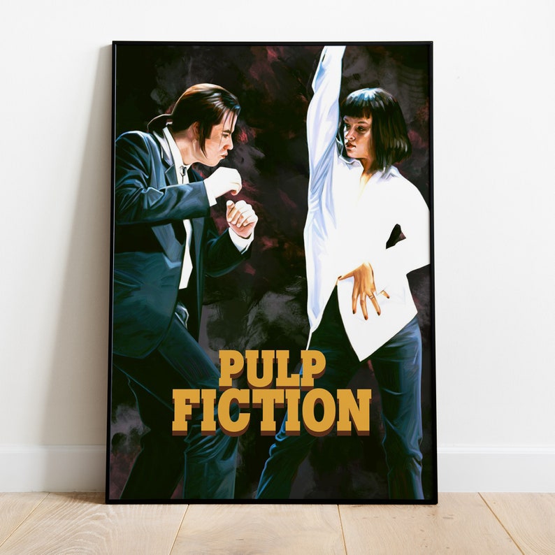 Pulp Fiction Poster, Movie Print, Wall Art, Gift for Film Fans #3 - Etsy