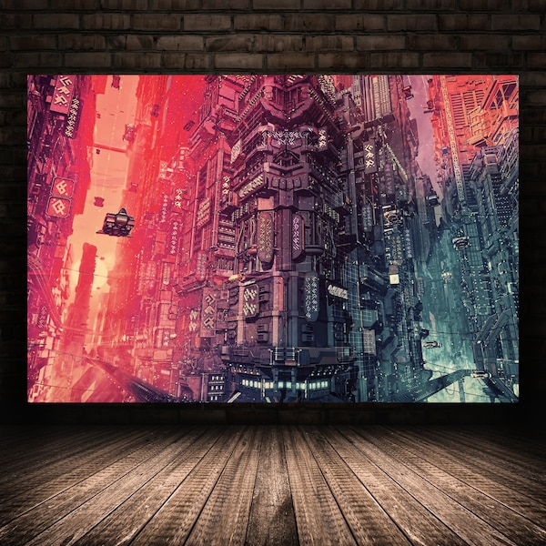 Cyberpunk Wall Art - Etsy