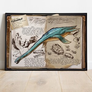 Ark Survival Dossiers Poster, Game Print, Wall Art, Gift for Gamers #2 ...