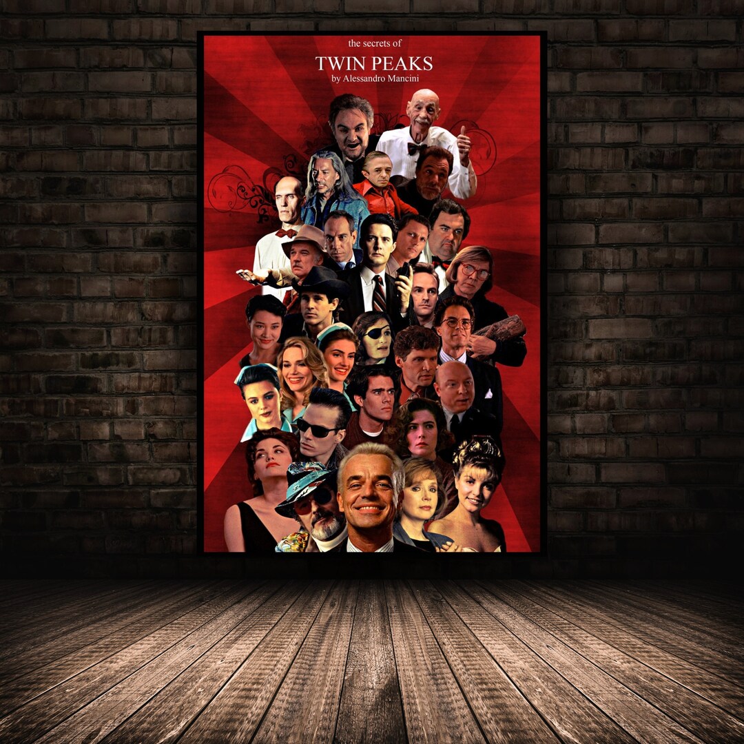 Twin Peaks Movie Poster Dale Cooper Wall Art Streched - Etsy