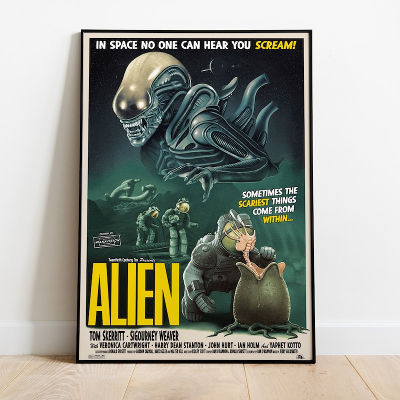Alien Wall Art - Etsy