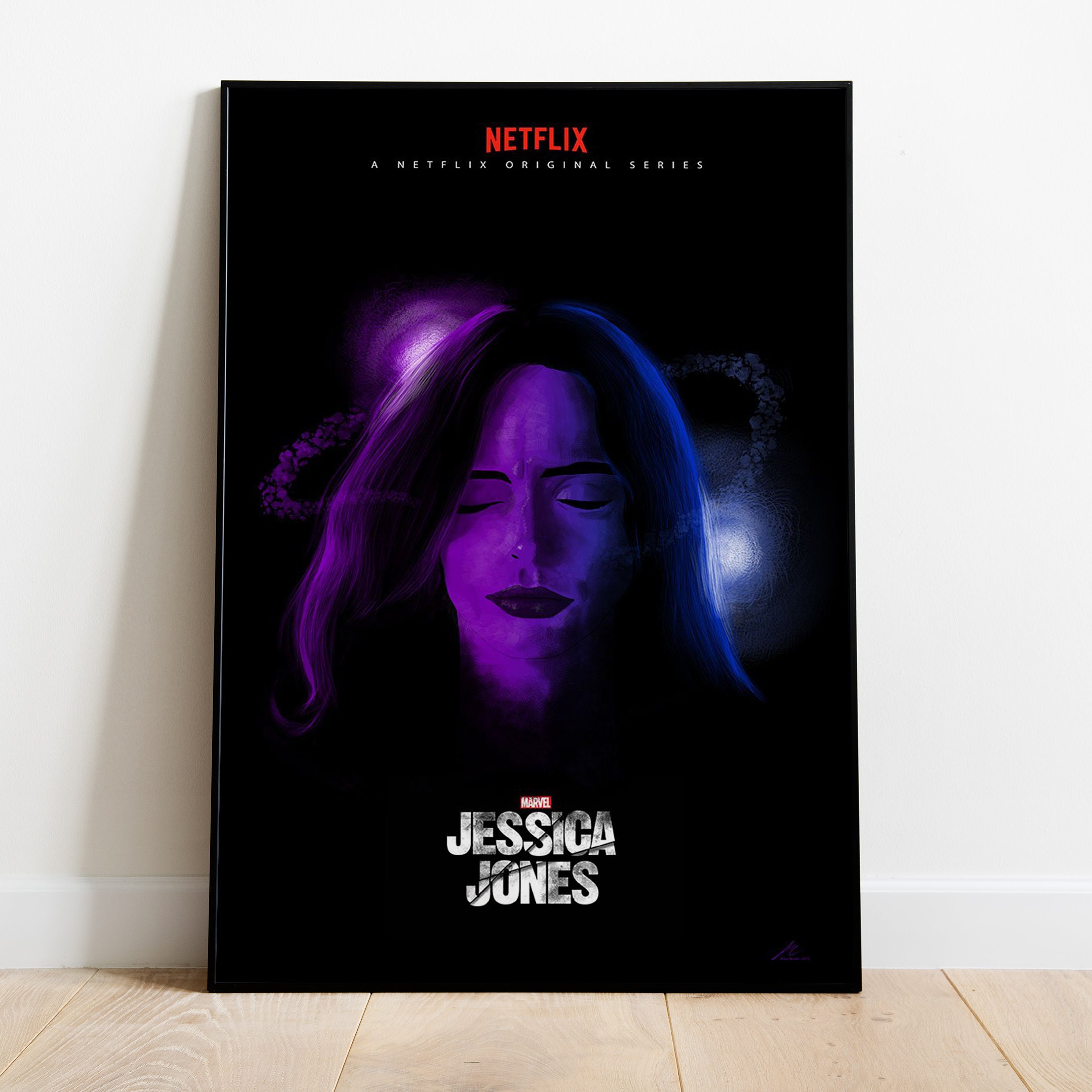 Jessica Jones Poster, Tv Series Print, Wall Art, Gift for Tv Show Fans ...