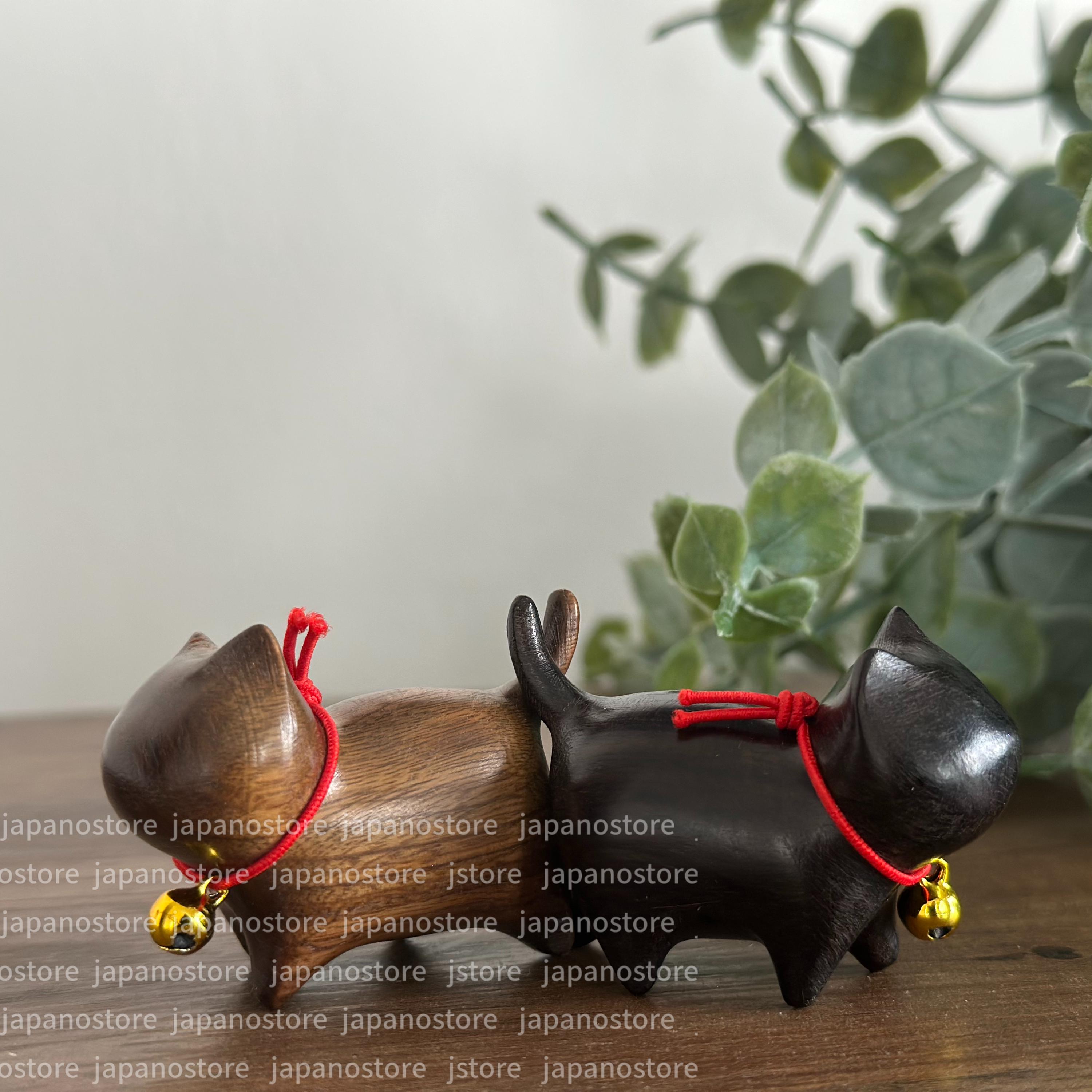 Mini Cat Figurine – Handcrafted Cute Small Cat Figure Set, Black Cat ...
