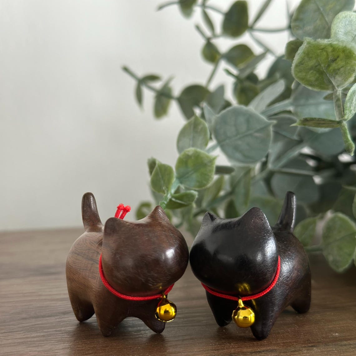 Mini Cat Figurine – Handcrafted Cute Small Cat Figure Set, Black Cat ...