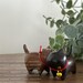 Mini Cat Figurine – Handcrafted Cute Small Cat Figure Set, Black Cat ...