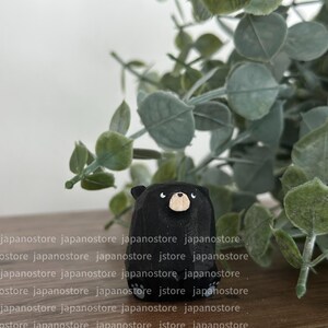 Cute Bear Figurine – Mini Bear Wooden Sculpture, Cute Bear Minature ...