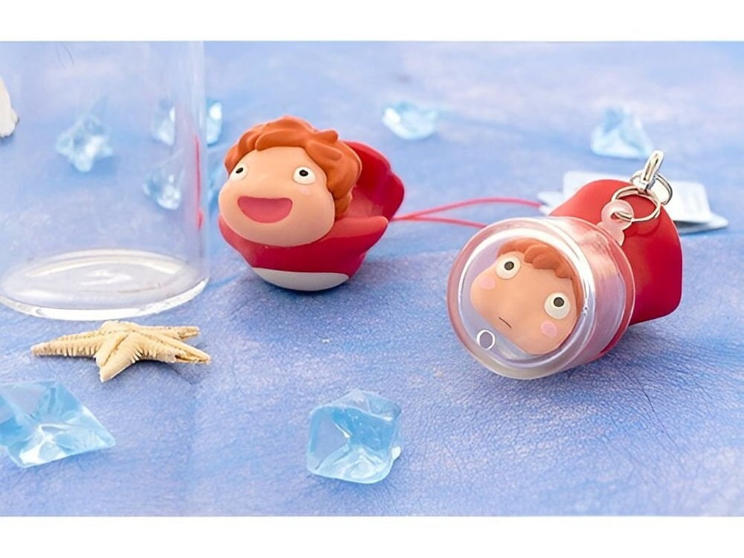Original Ghibli Ponyo Phone Charm Keychain, Ponyo on the Cliff Bag ...