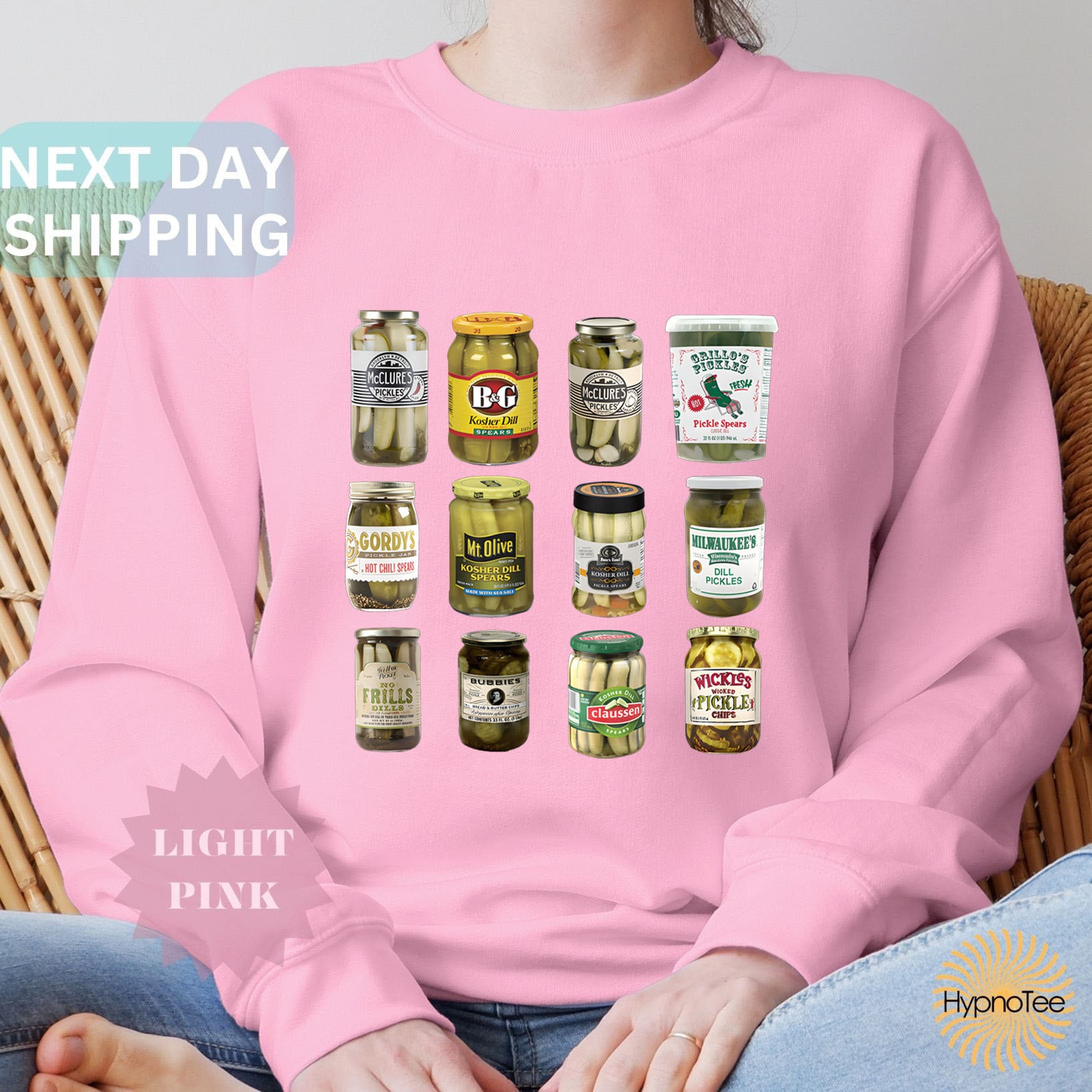 Tiktok Viral Pickle Sweatshirt,vintage Canned Pickles Sweatshirt ...