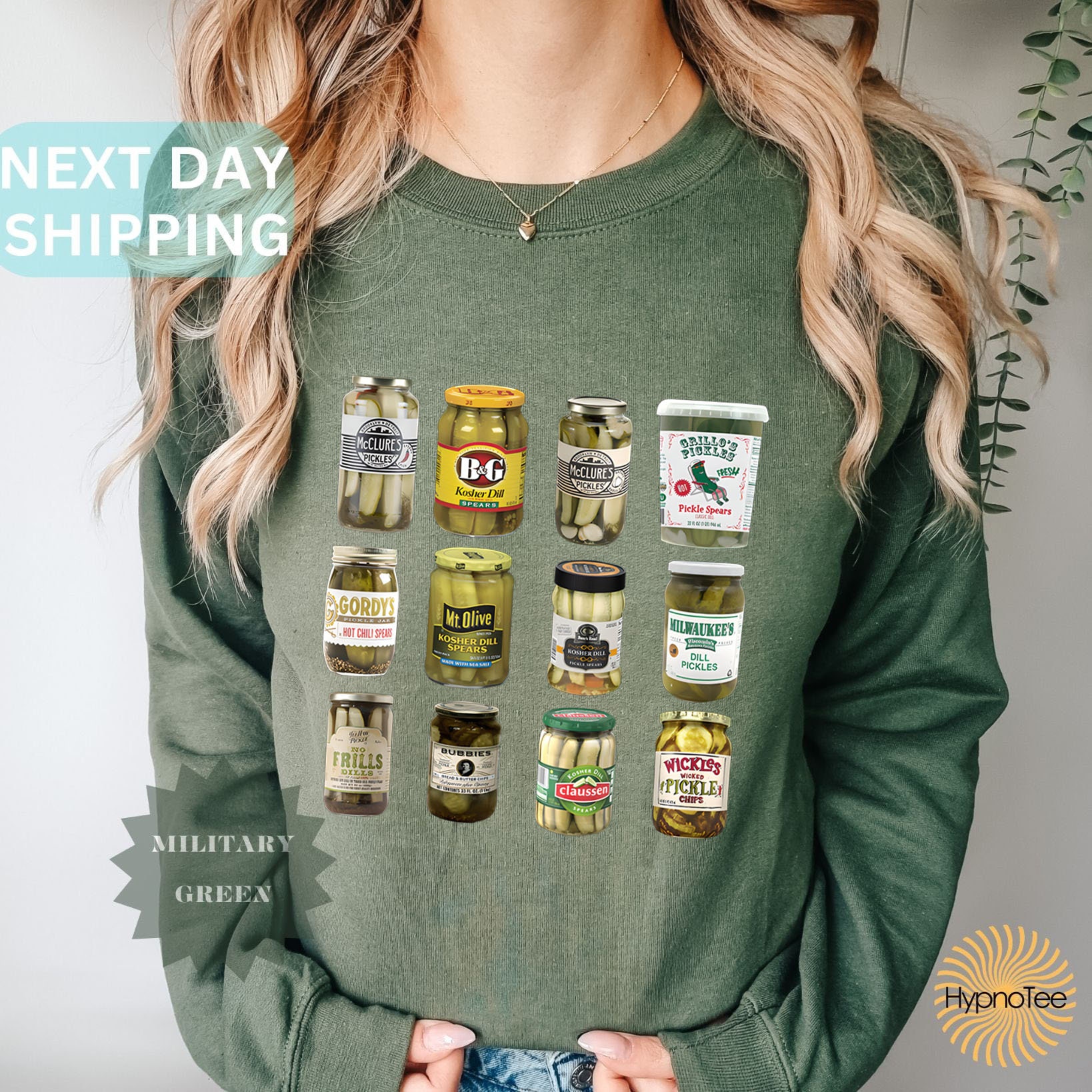 Tiktok Viral Pickle Sweatshirt,vintage Canned Pickles Sweatshirt ...