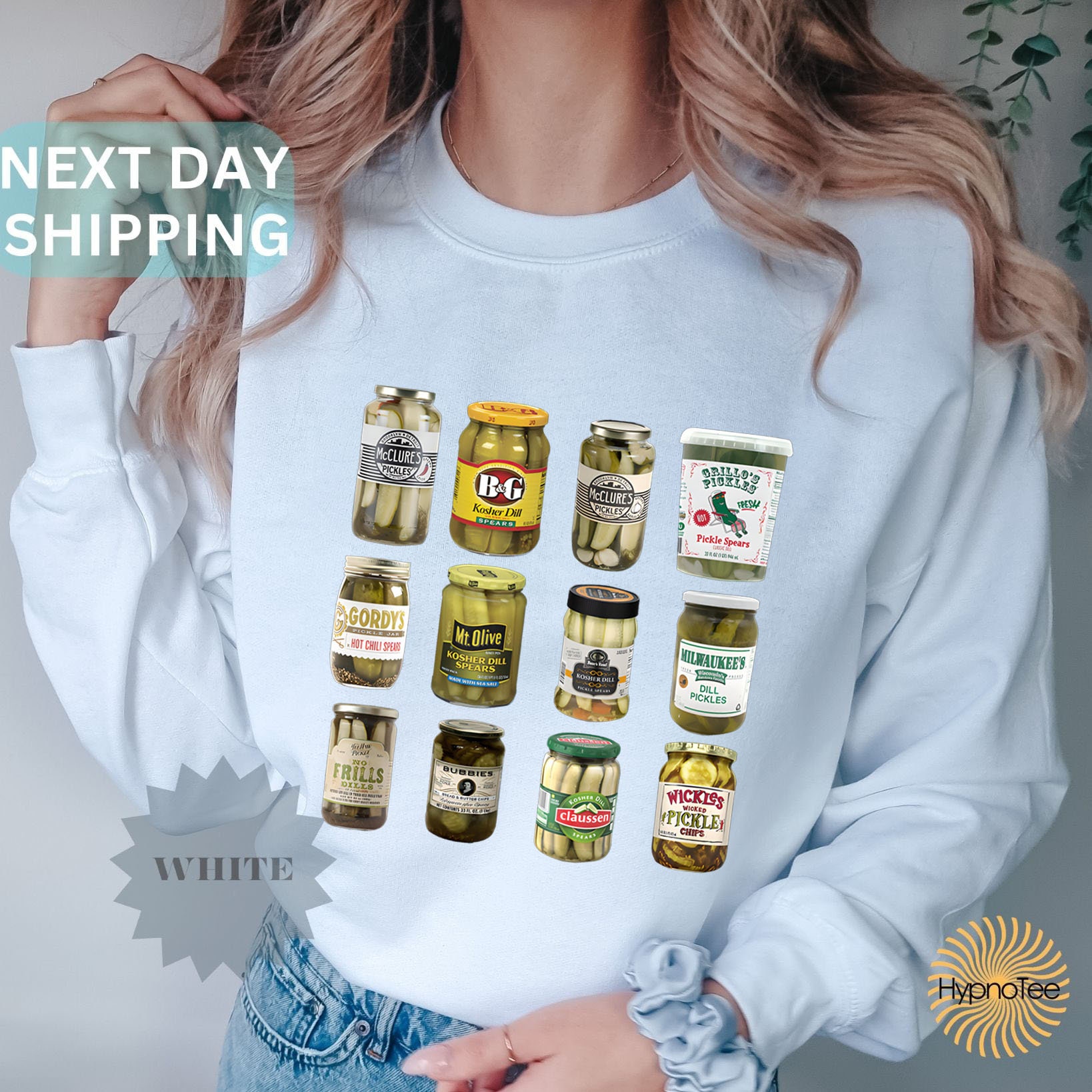 Tiktok Viral Pickle Sweatshirt,vintage Canned Pickles Sweatshirt ...