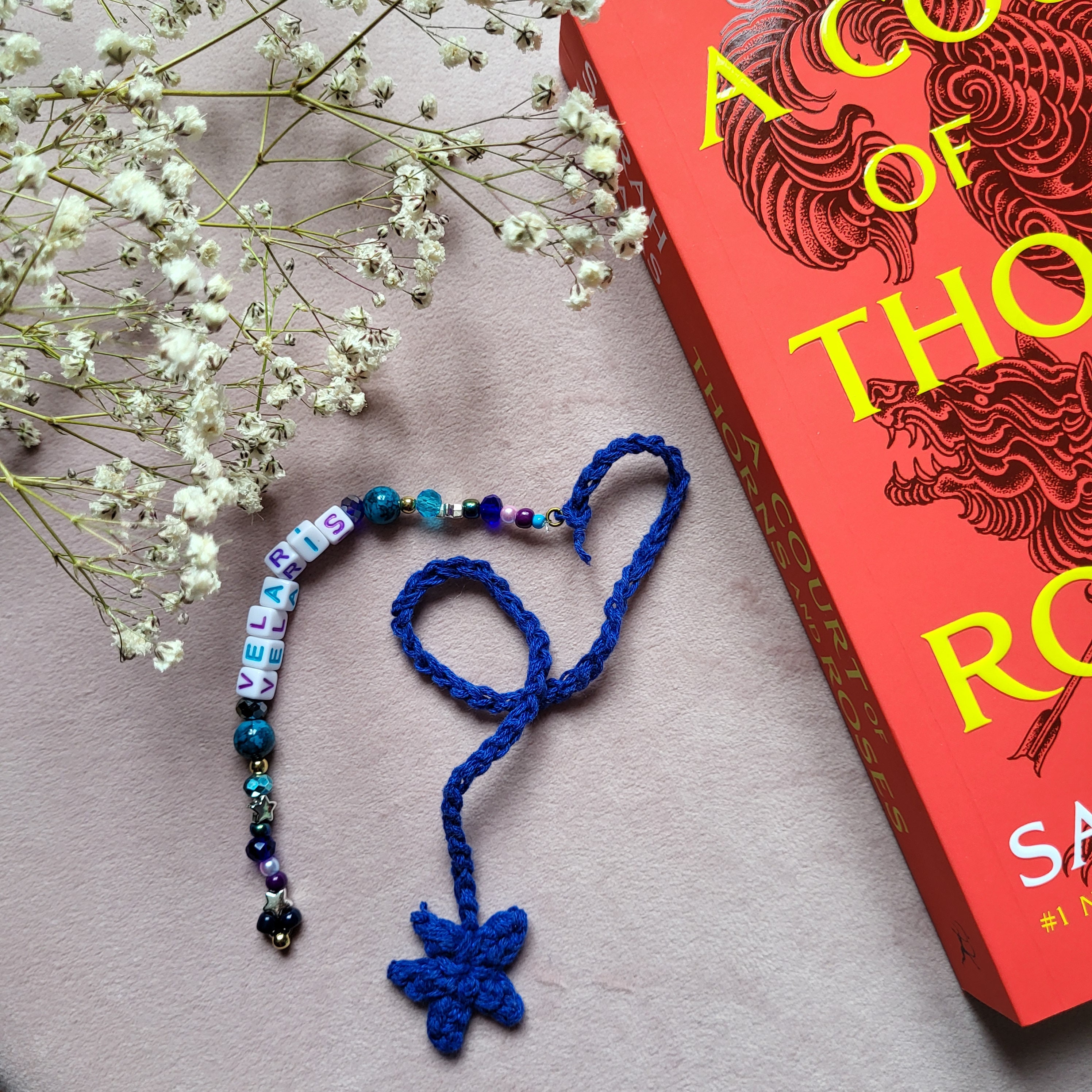 ACOTAR Bookmark Velaris Bookmark Star Crochet Bookmark for Book Lover ...