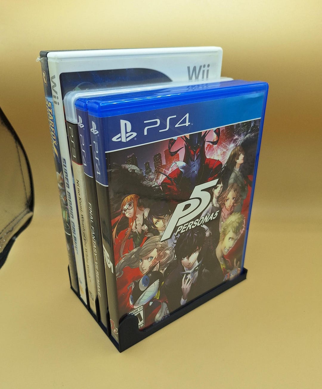Video Game / DVD Case Storage Tray in 5, 10, or 15 Slots, 3D Printed ...