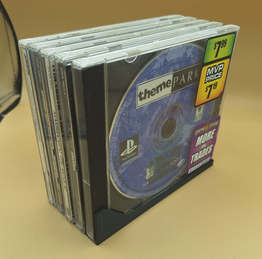 Playstation One Game CD Jewel Case Organizer Tray, 5, 10, or 15 Slots ...