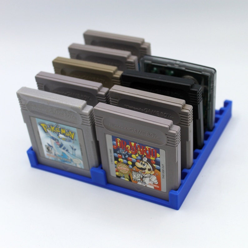 3D Printed Game Boy Cartridge Holder: Holds 20 GB/GBC/GBA Games - Etsy