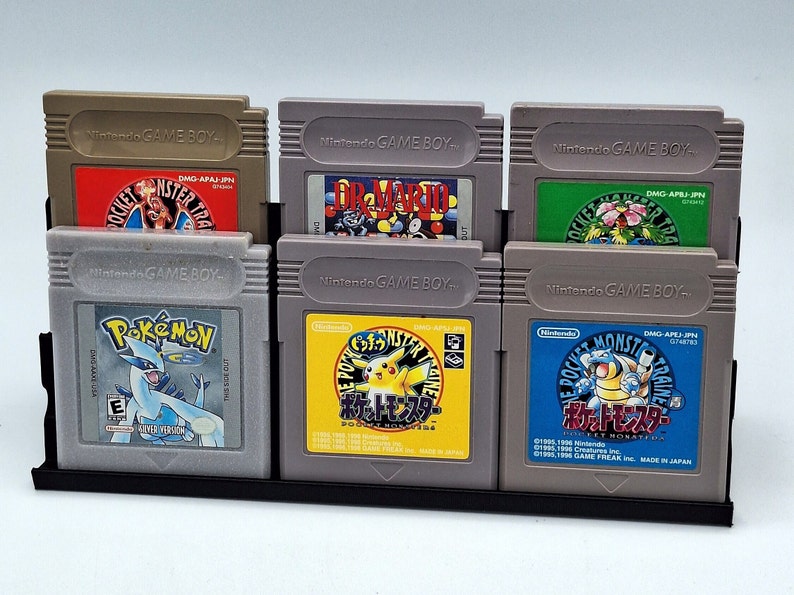 3D Printed Nintendo Game Boy Advance Cartridge Display Stand Tiered ...