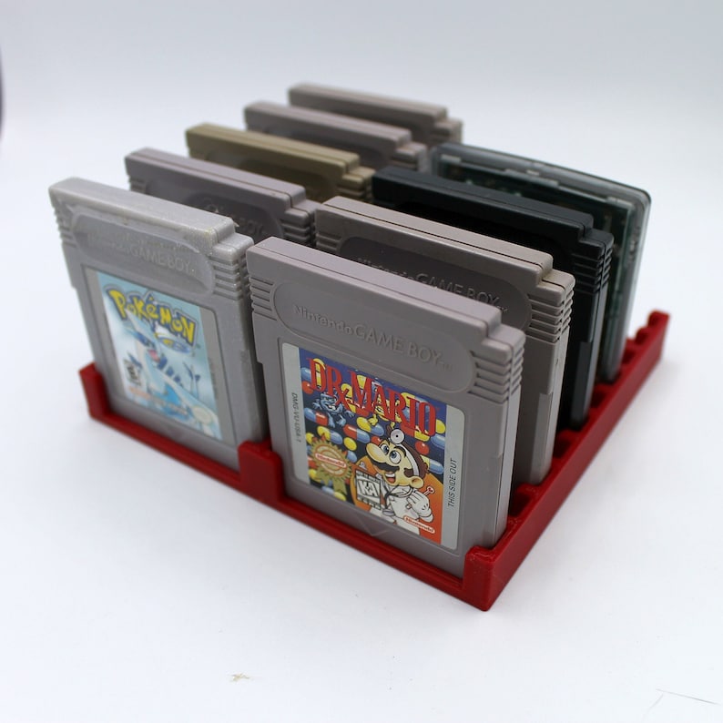 Game Boy Storage Tray for Nintendo GB, GBC, or GBA Carts Holds 20 Games ...