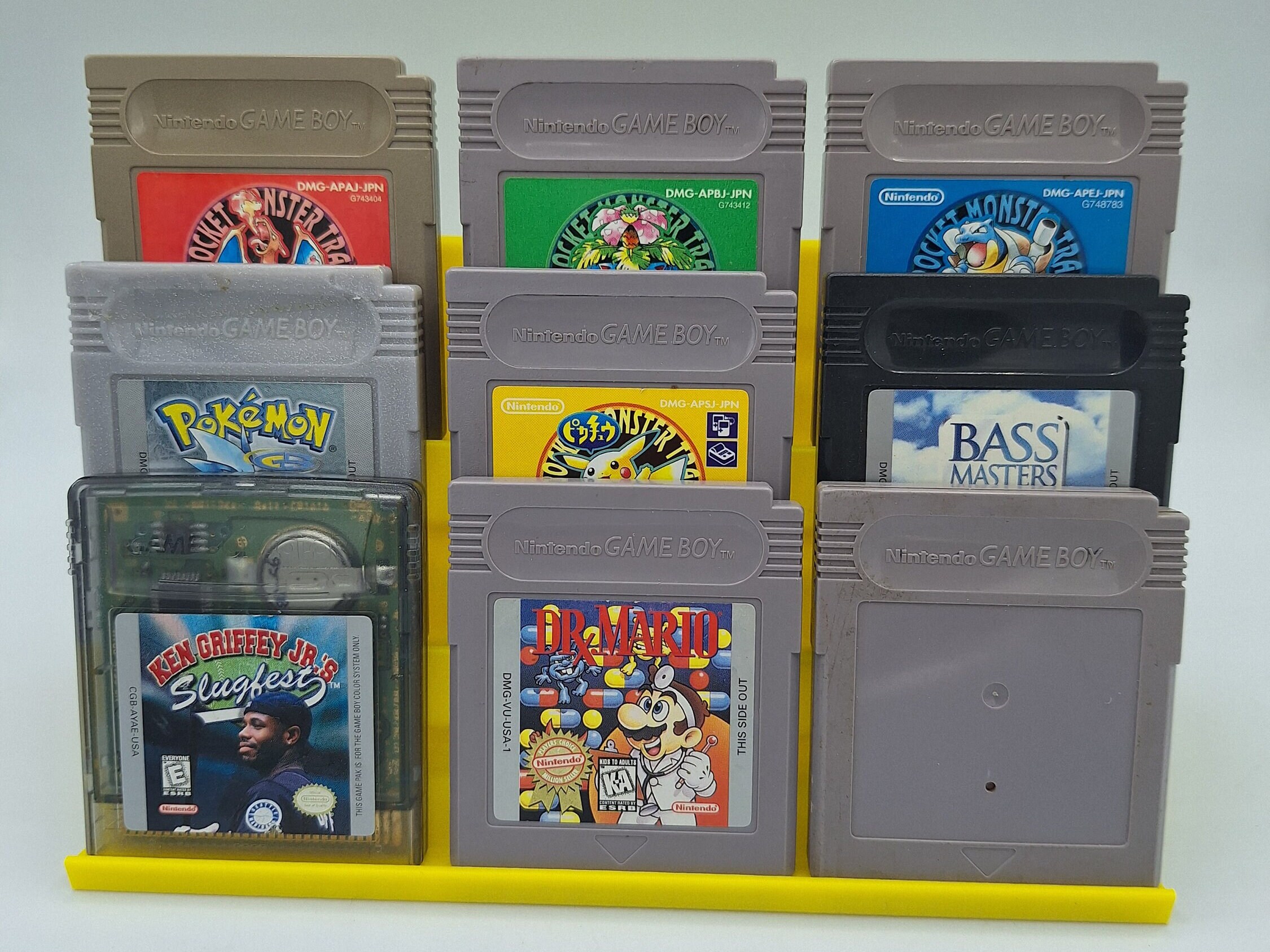 Game Boy Advance Cartridge Display Stand, Tiered, Holds 9 GBA Game ...