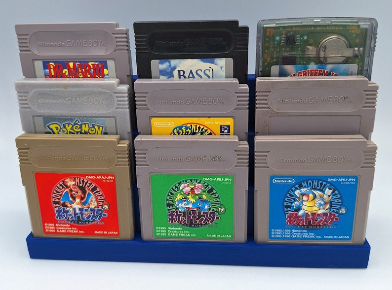 Game Boy Advance Cart Display Stand, Tiered, Available in 9 or 16 Slots ...