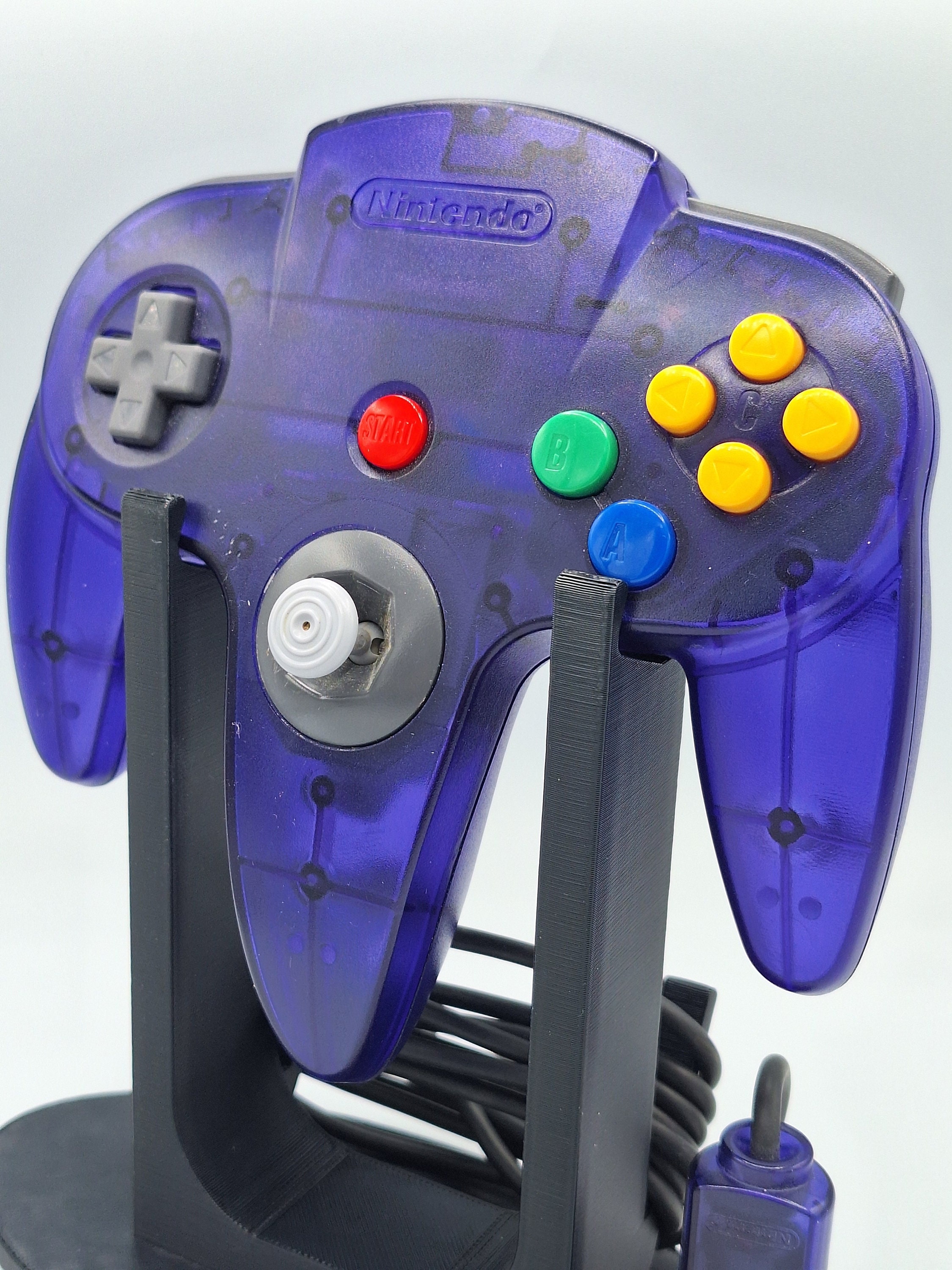 N64 Controller Display Stand Featuring Plug and Wire Organizer, 3D ...