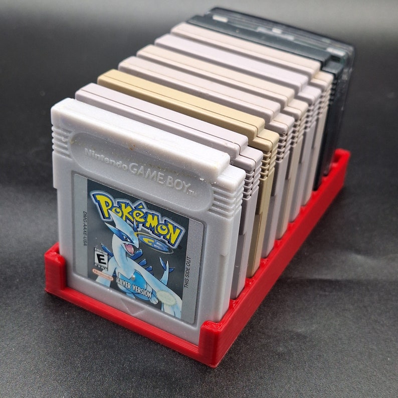 Game Boy Cartridge Storage Tray for Nintendo GB, GBC, or GBA Carts, 10 ...