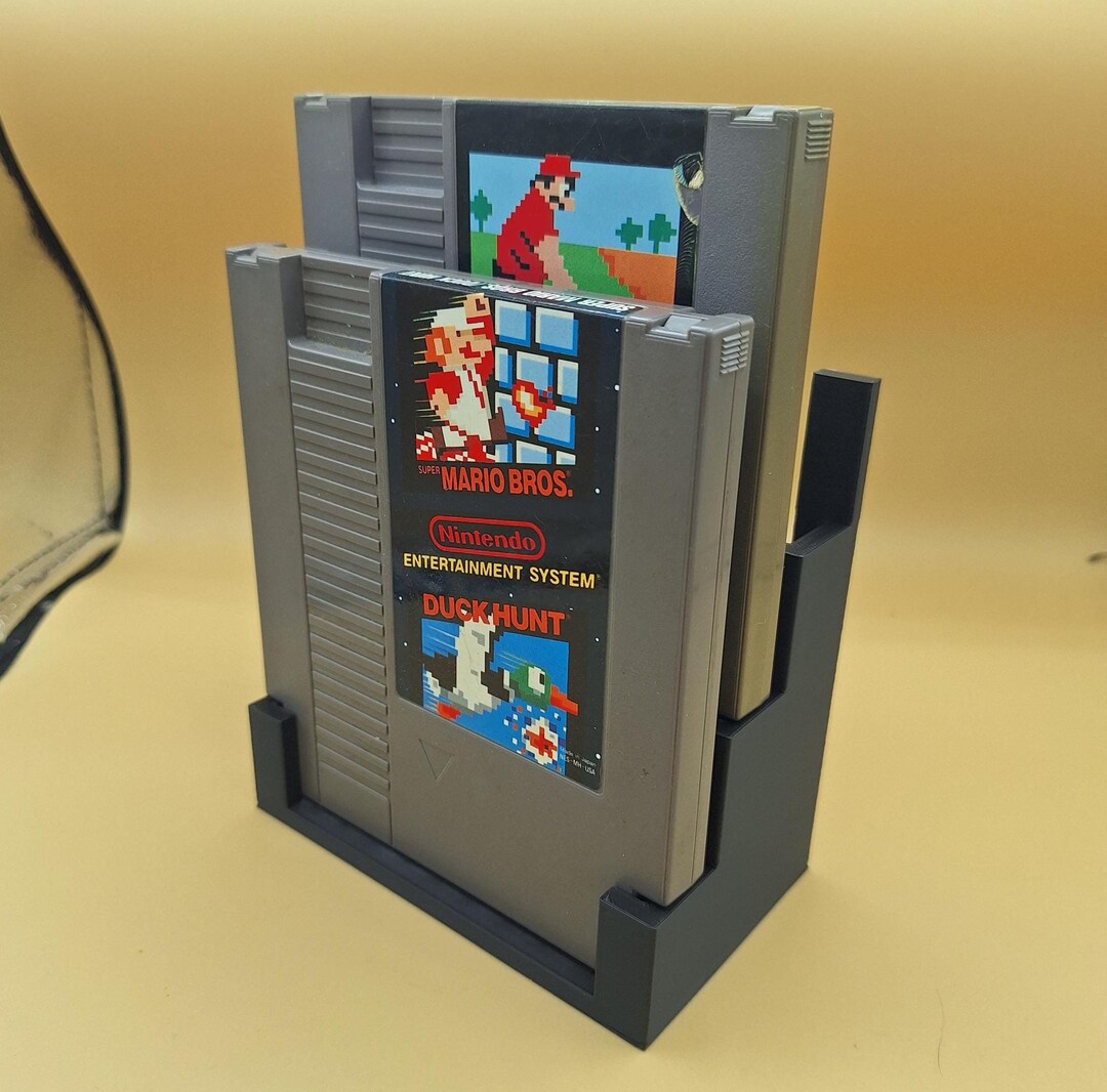 NES Game Cartridge Display Stand: Tiered 3D Printed Holder - Etsy