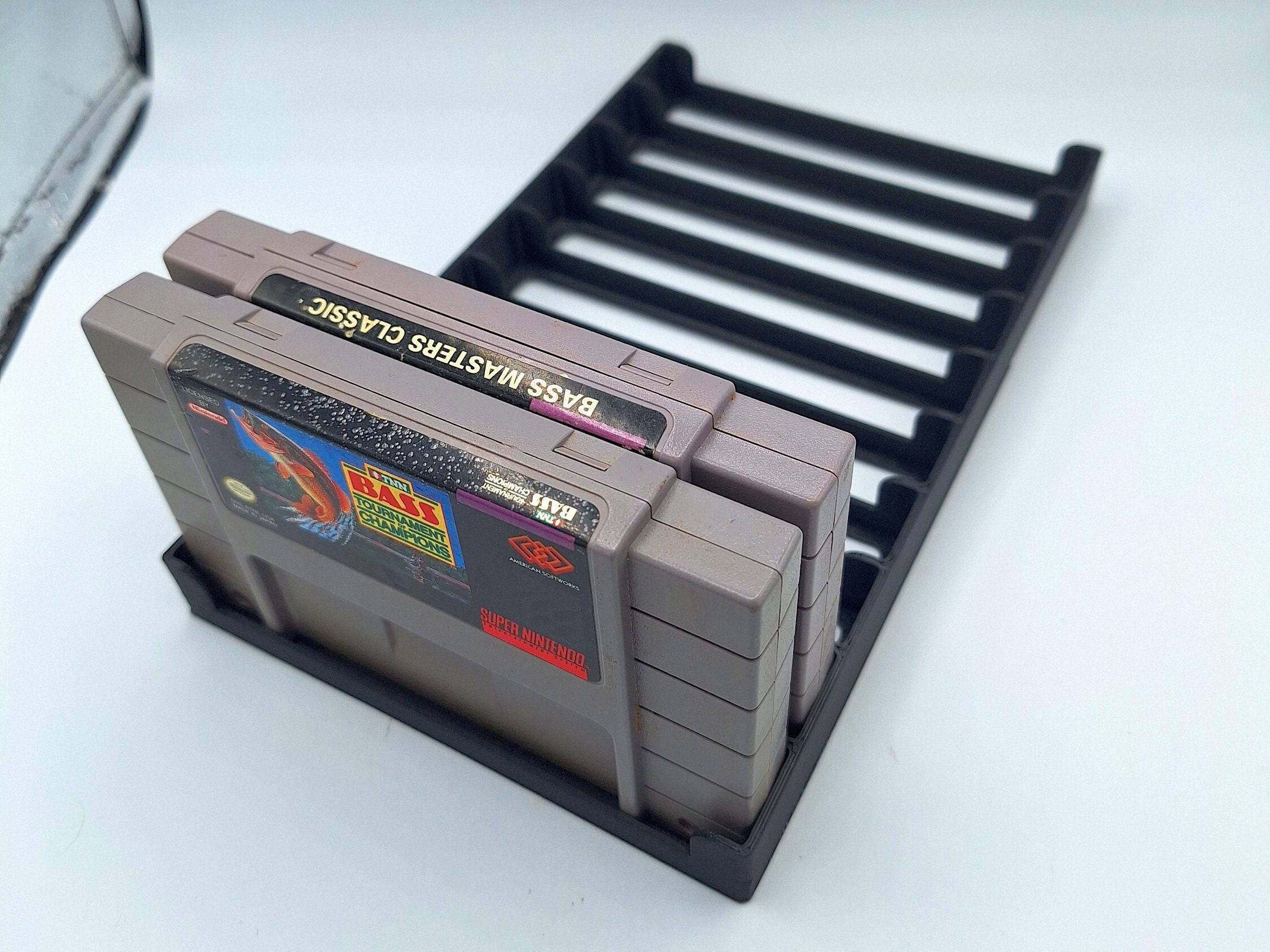 Super Nintendo Game Storage Tray, 10 Slots, 3D Printed, Choose Your ...