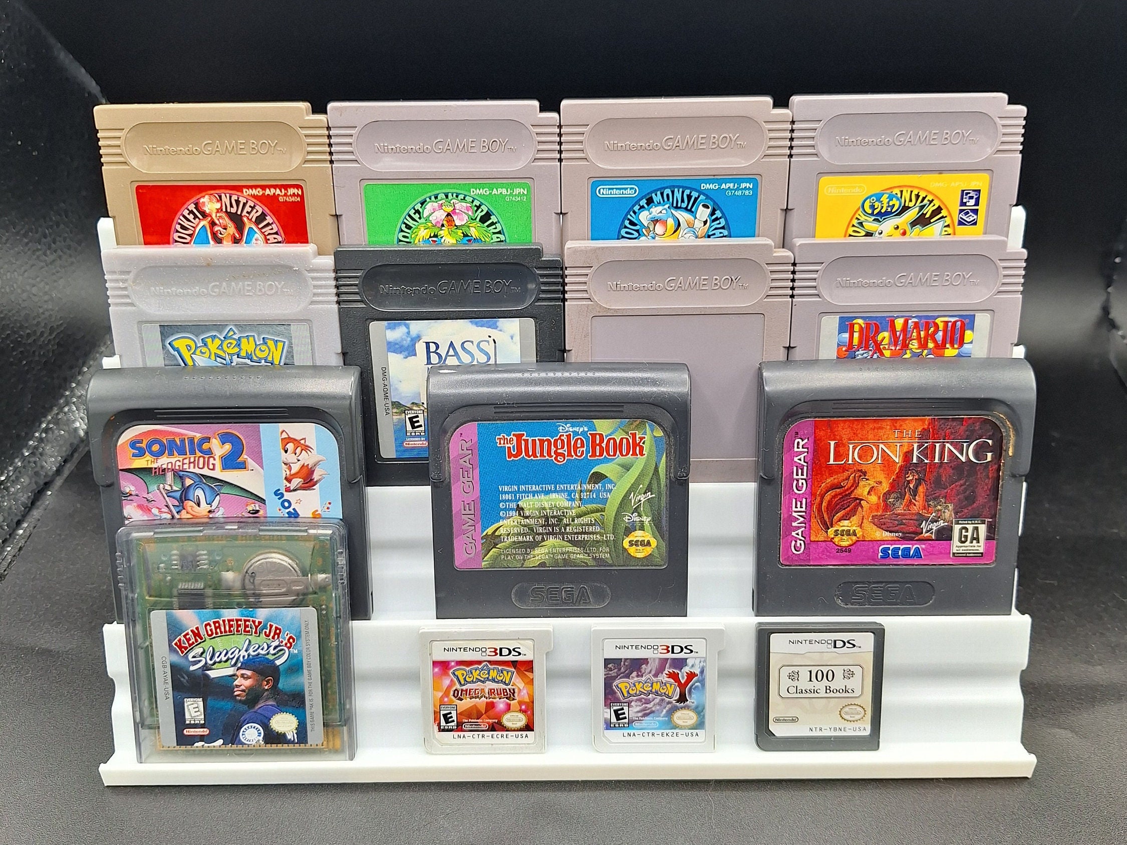 3D Printed Game Boy Advance Cartridge Display Stand for 16 Game Carts ...