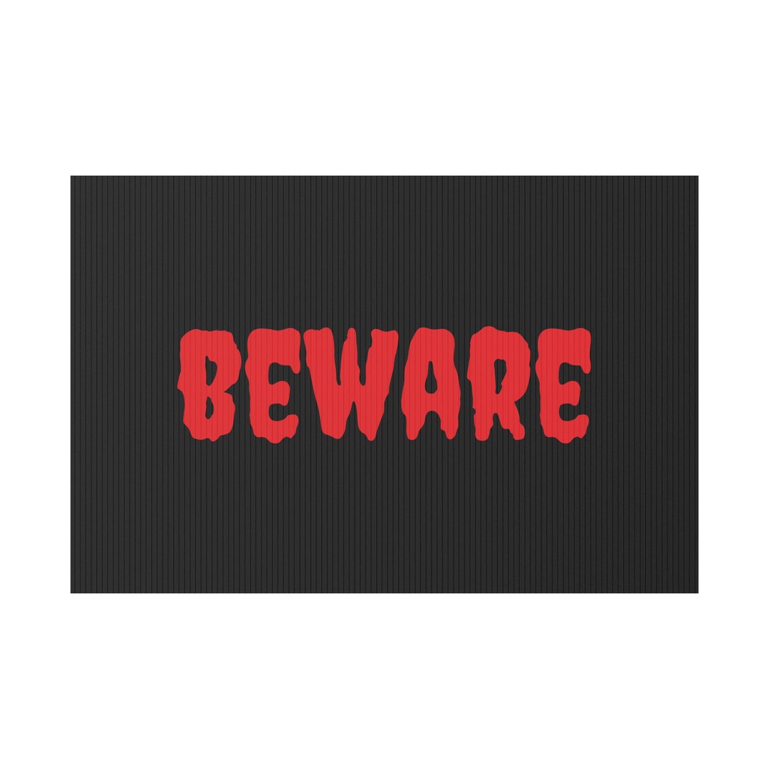 Beware Halloween Plastic Yard Sign - Etsy