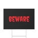 Beware Halloween Plastic Yard Sign - Etsy