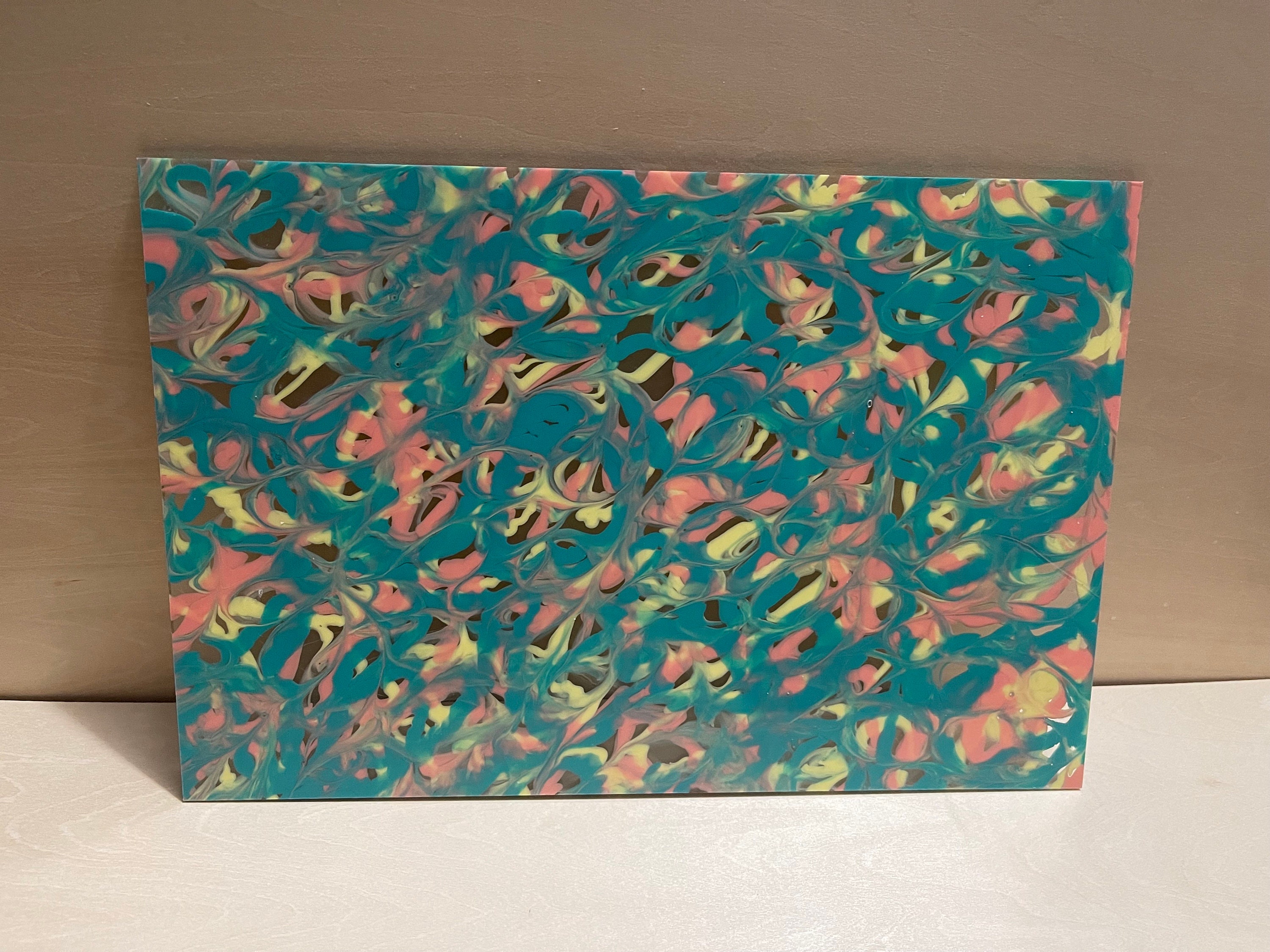Paint Swirl Acrylic Sheets 3 Pack - Etsy