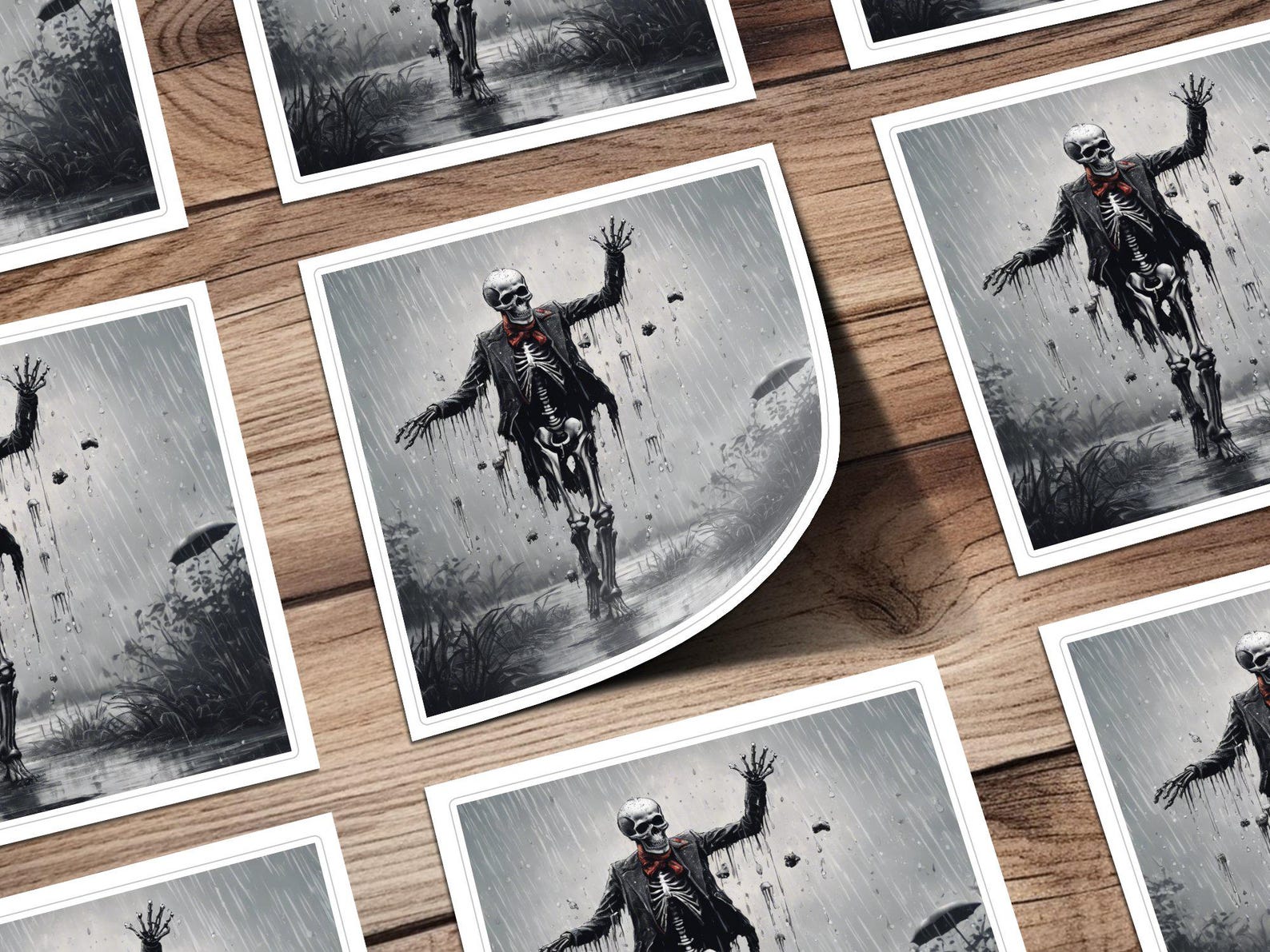 Gothic Skeleton Art Print, Vintage Style Skeleton in Suit, Unique ...