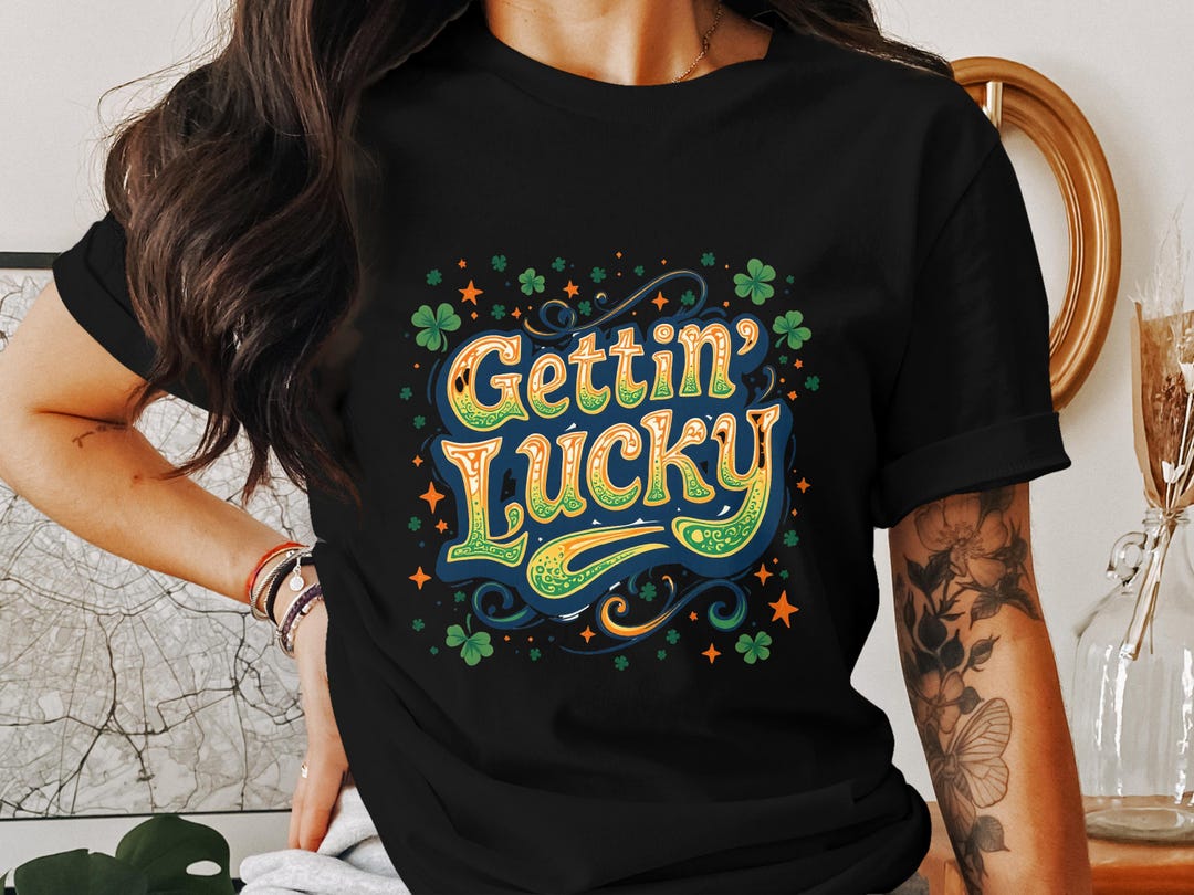 Gettin Lucky PNG Digital Download, St Patricks Day Design, Irish Luck ...