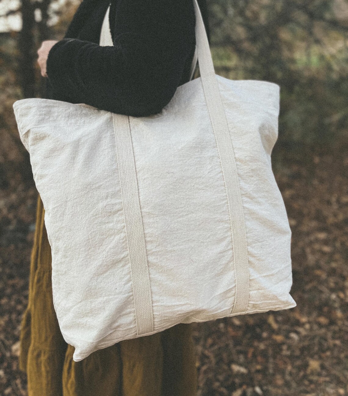 Giant Tote Bag Making Pattern | Big Bag Easy DIY Travel Weekender Bag ...