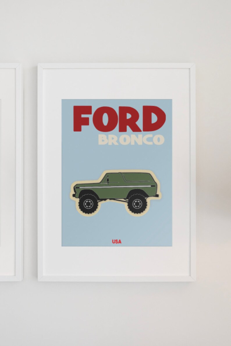 Ford Bronco Art | Print - Etsy