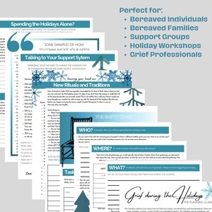 Grief Holiday Planning Guide Worksheet Packet - Etsy