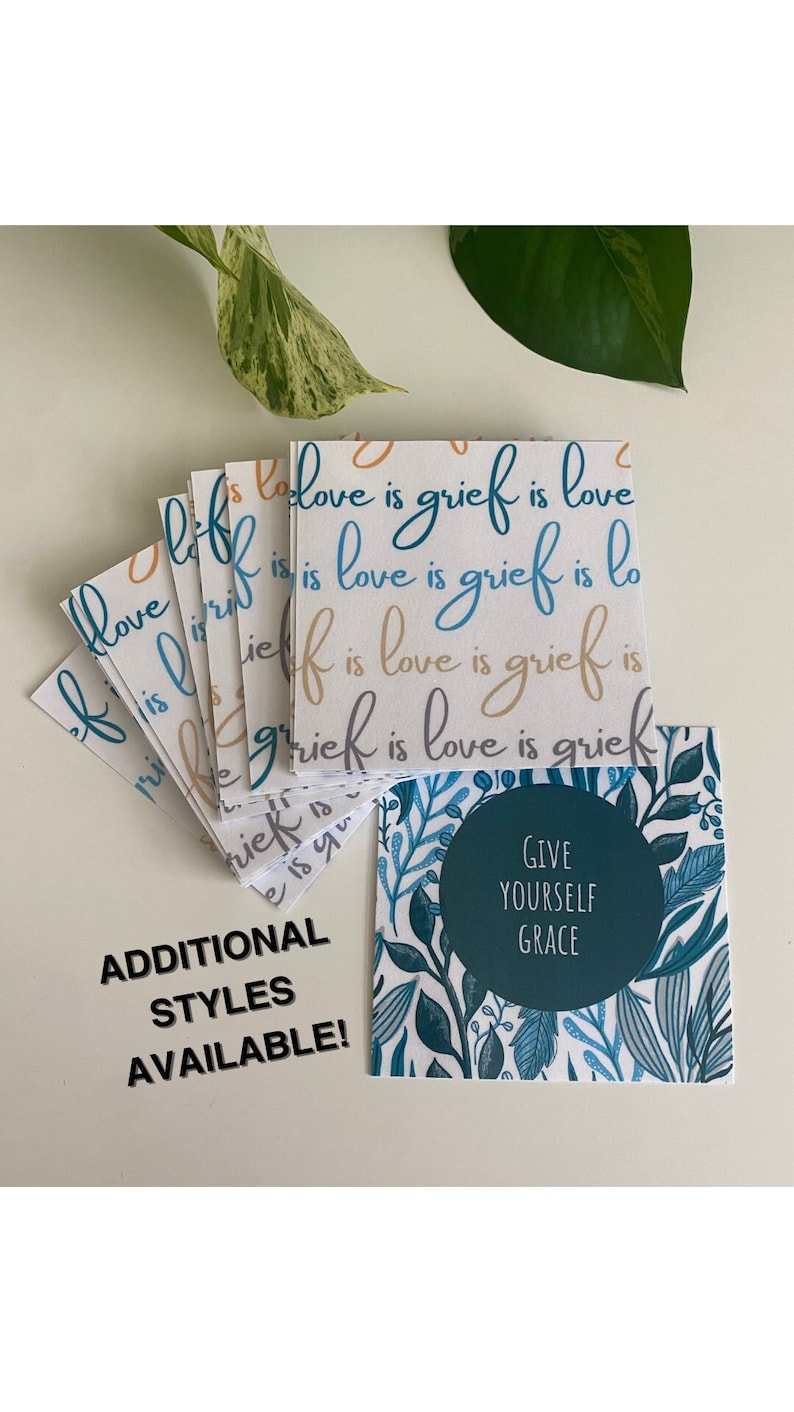 Grief Affirmation Cards - Laminated Set, Grief Support/therapy Cards ...